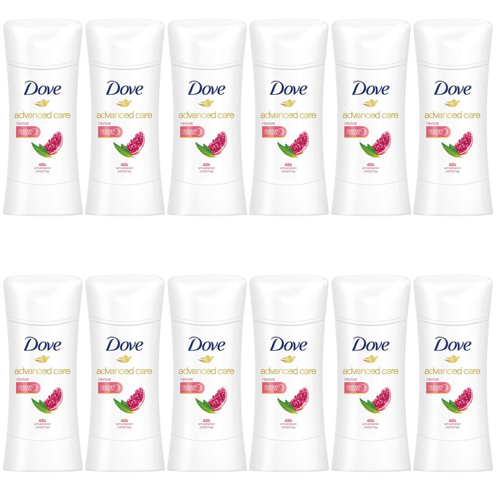 12-Pack New Dove Advanced Care Antiperspirant, Revive 2.60 Oz Exp:-10 ...